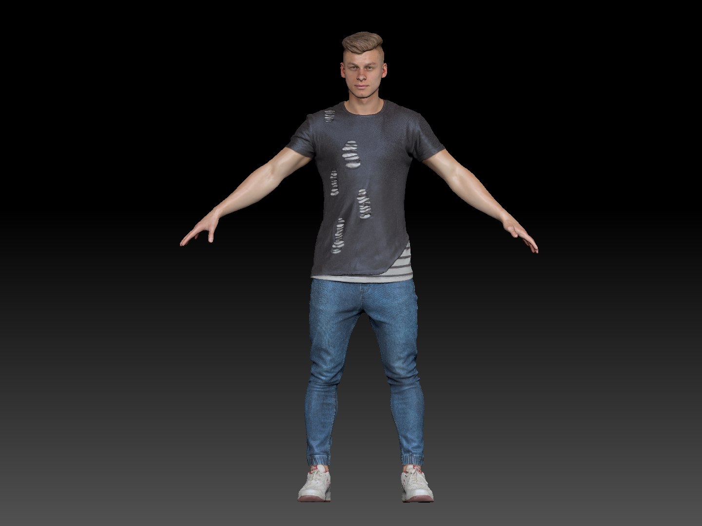 3D Scanned Animation Ready Human Model - TurboSquid 1550110