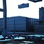 3d Container Terminal Scene