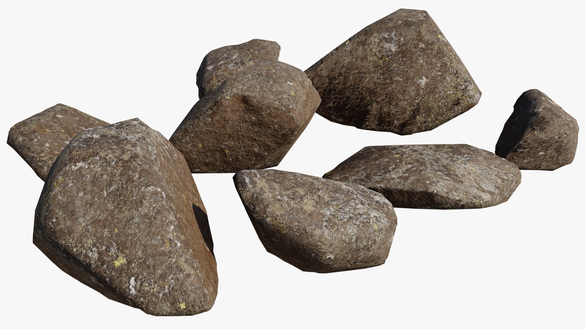 3D Scatter Rocks V1 Model - TurboSquid 2241685