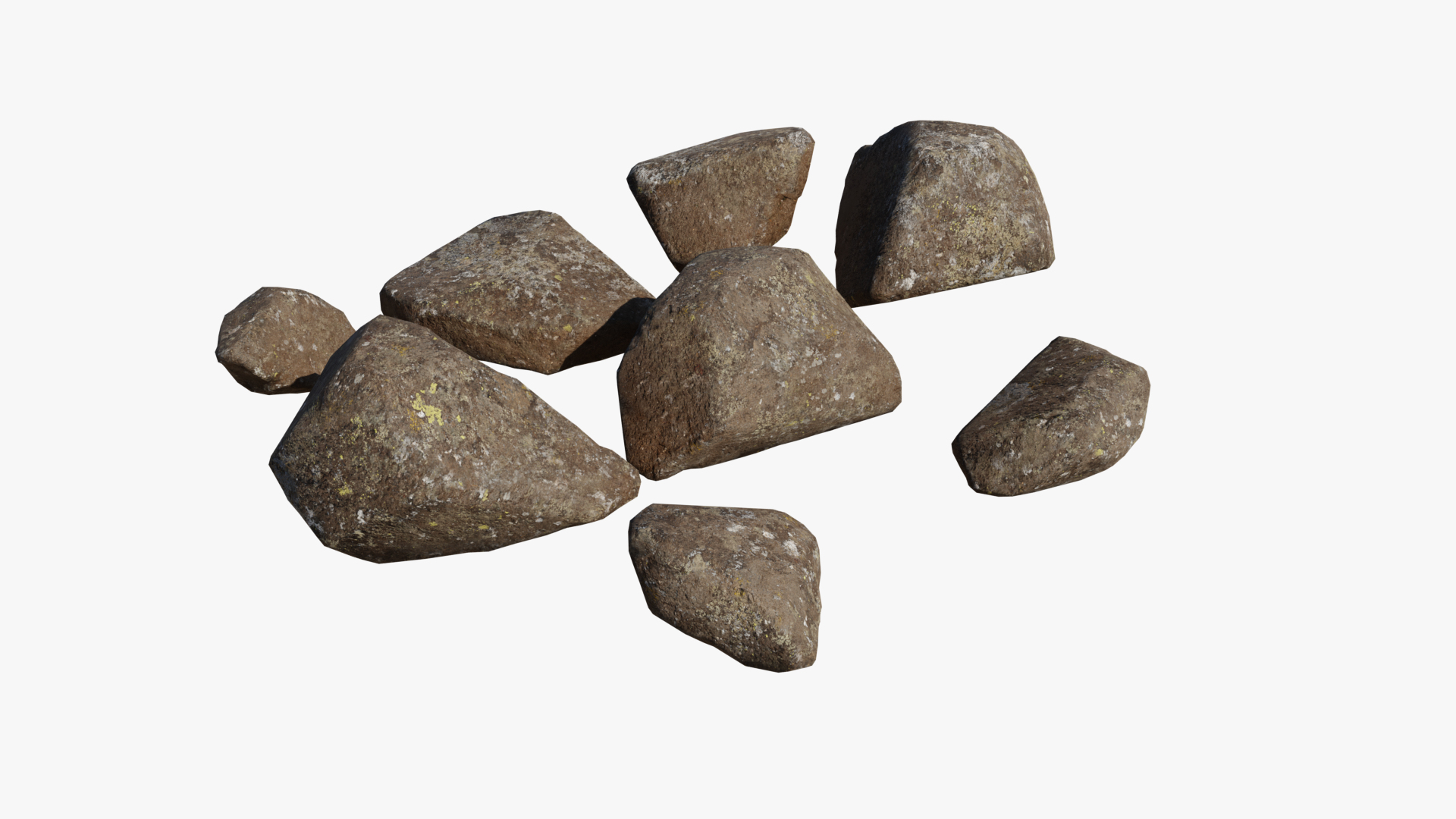 3D Scatter Rocks V1 Model - TurboSquid 2241685