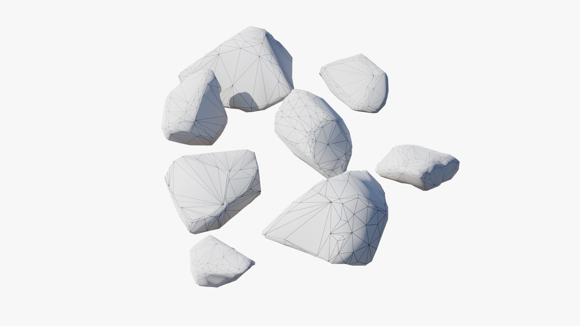 3D Scatter Rocks V1 Model - TurboSquid 2241685