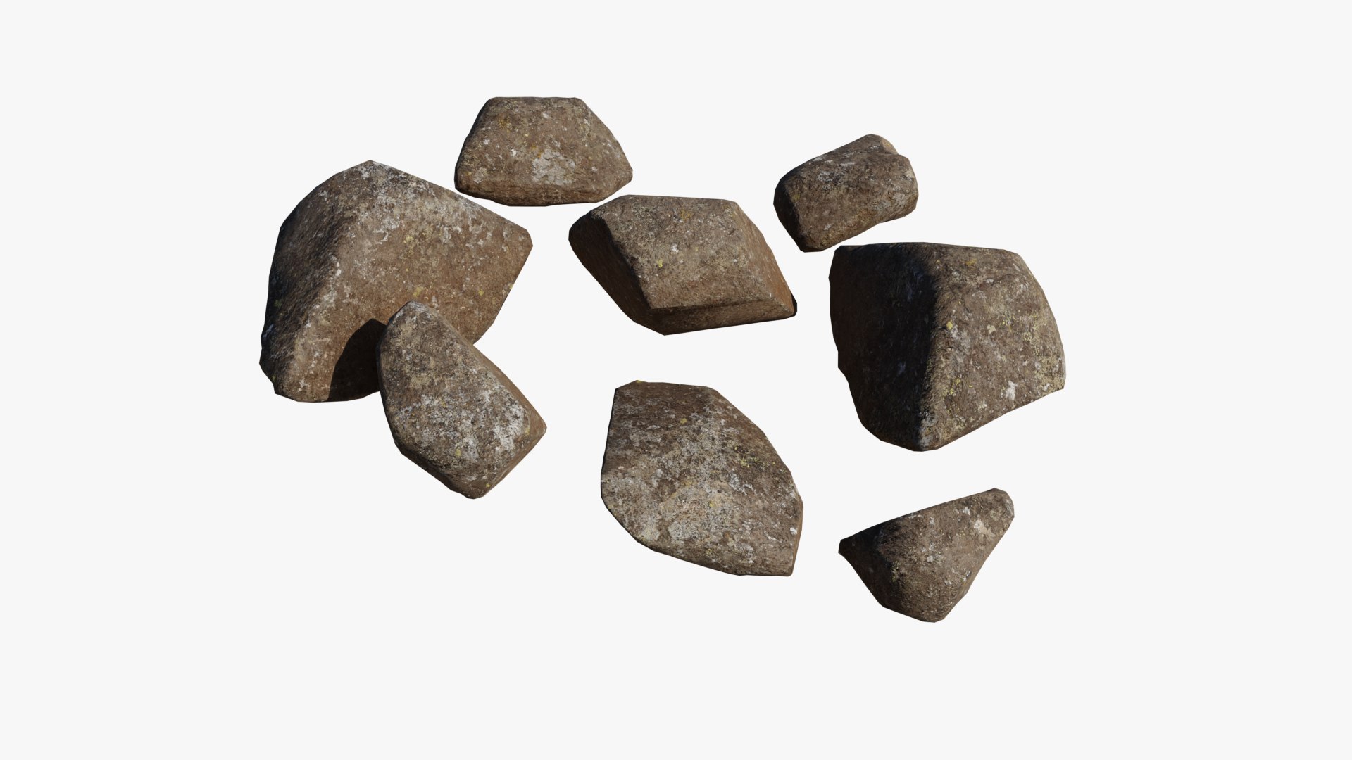 3D Scatter Rocks V1 Model - TurboSquid 2241685