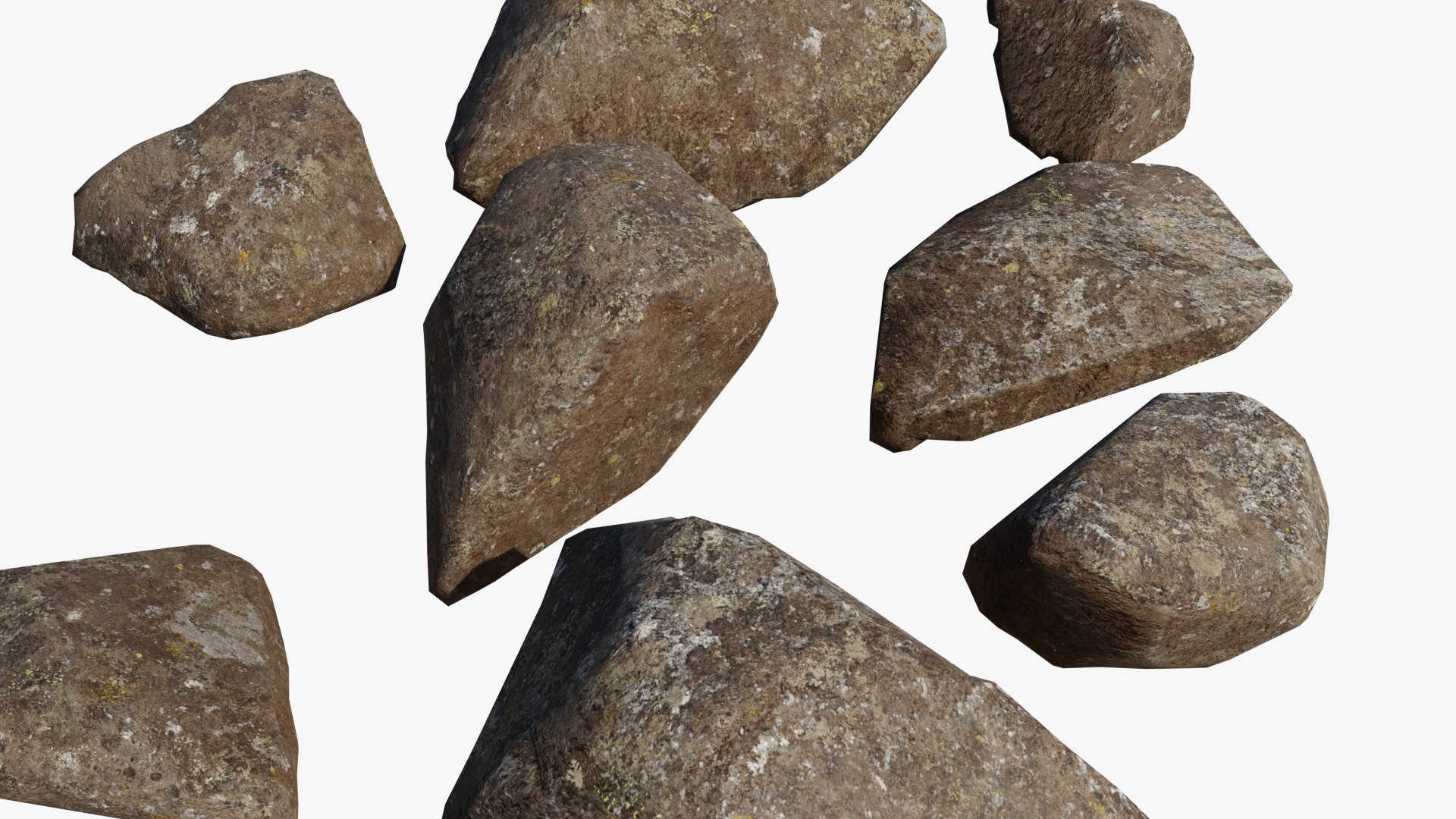 3D Scatter Rocks V1 Model - TurboSquid 2241685