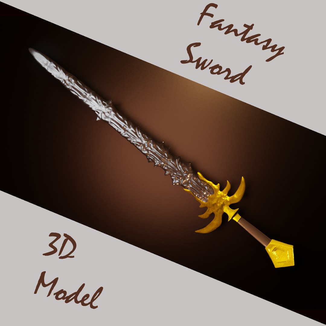 Fantasy Sword 3D Model - TurboSquid 1963967