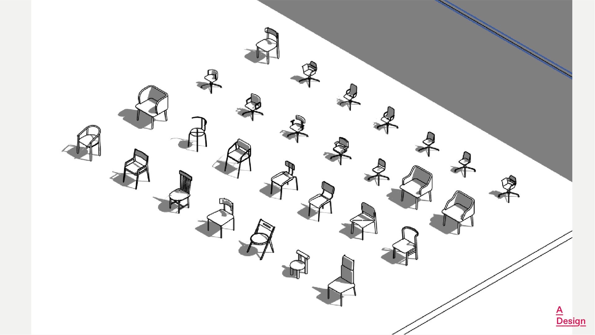 3D Model Chairs - Pack Of Revit Families - TurboSquid 2151418