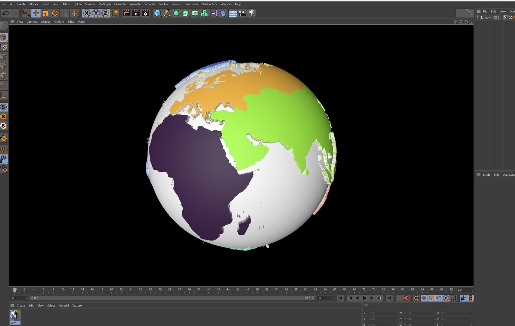 Earth Continents 3D Globe 3D Model - TurboSquid 2347384