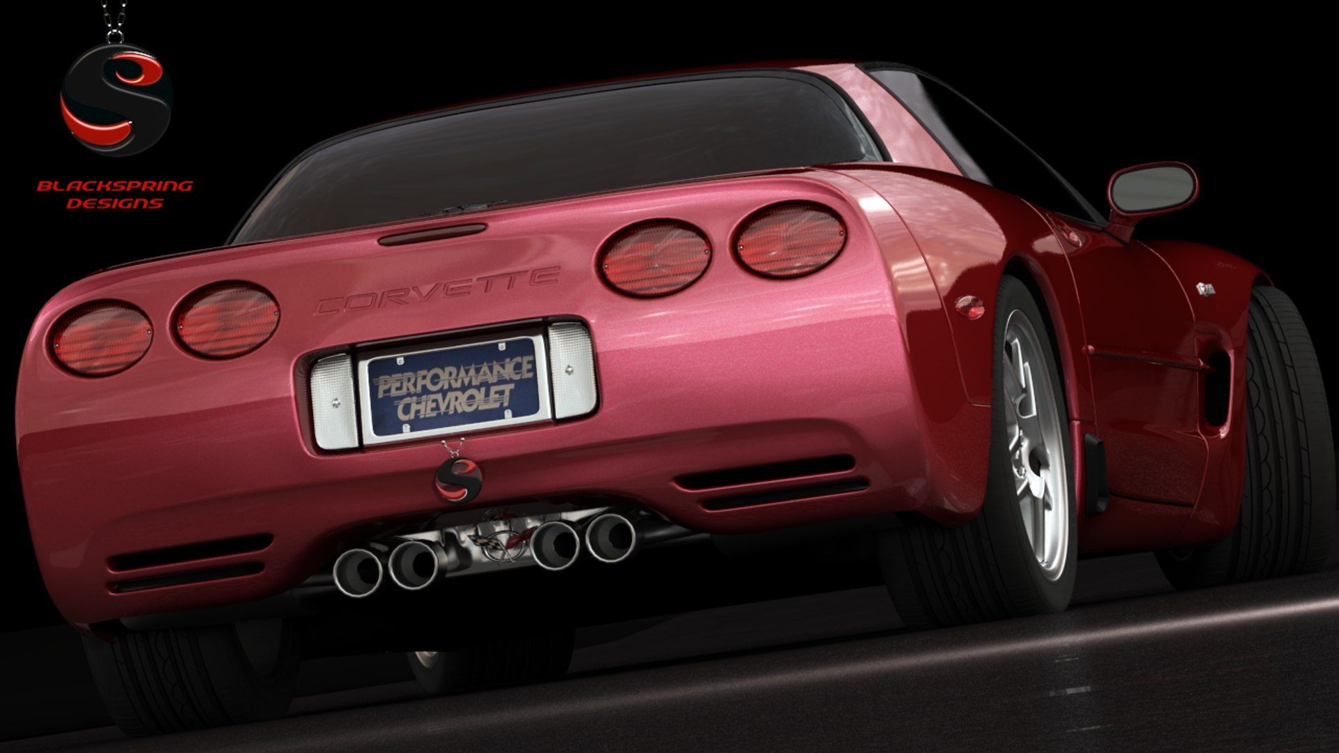 3d Model Chevrolet Corvette Z06 2002