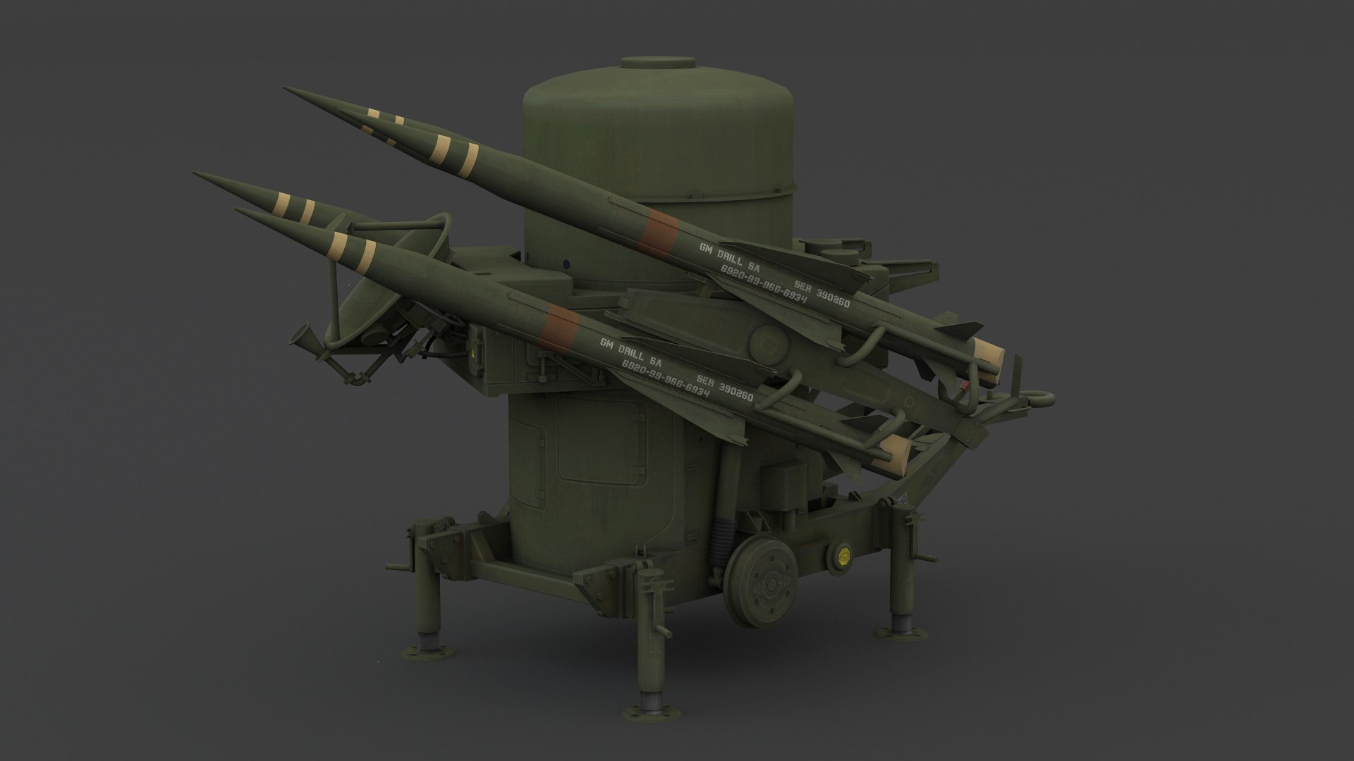3D rapier missile launcher - TurboSquid 1435433