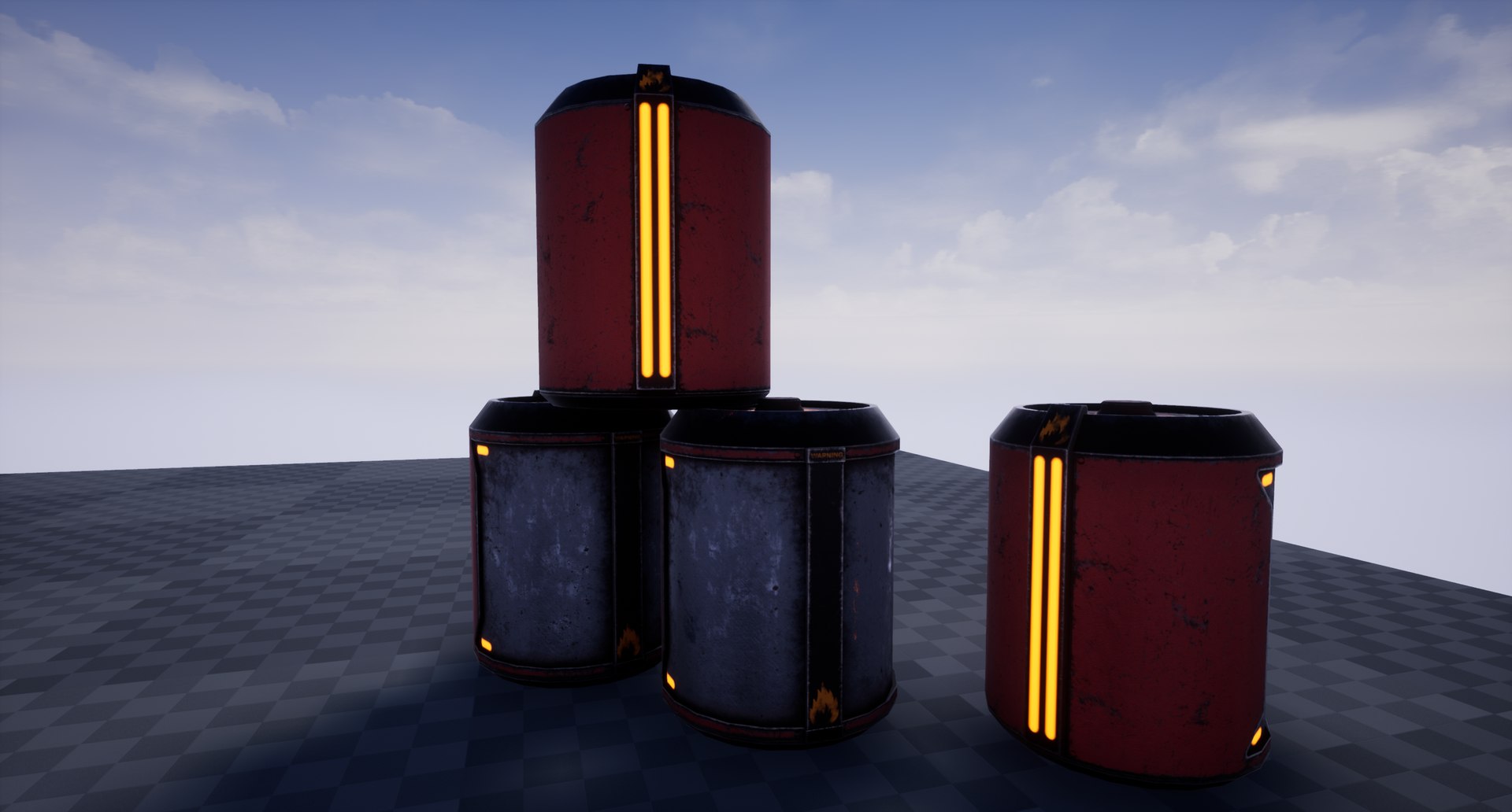 Sci-fi Barrel 3D Model - TurboSquid 1509616