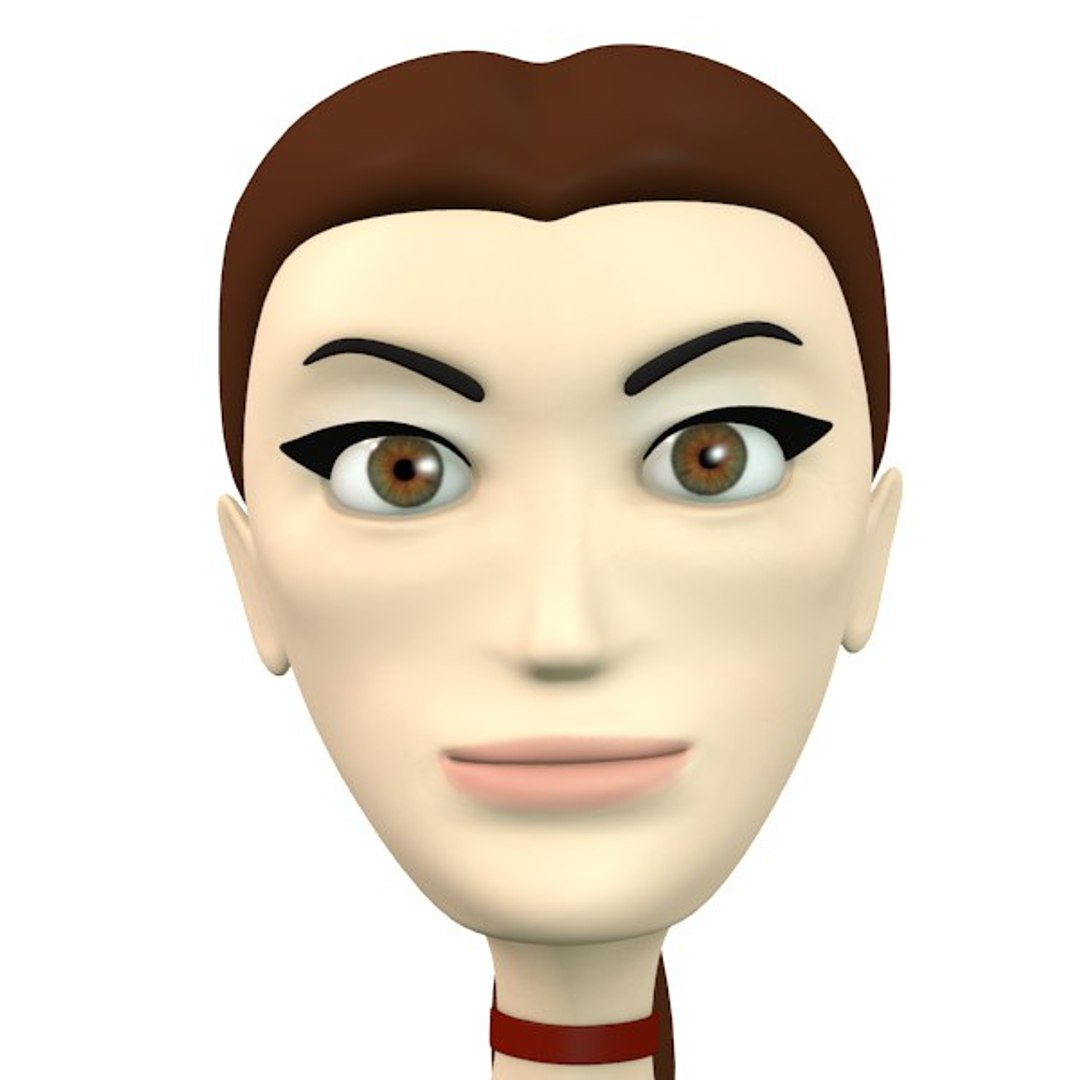 cindy cartoon rigged 3ds