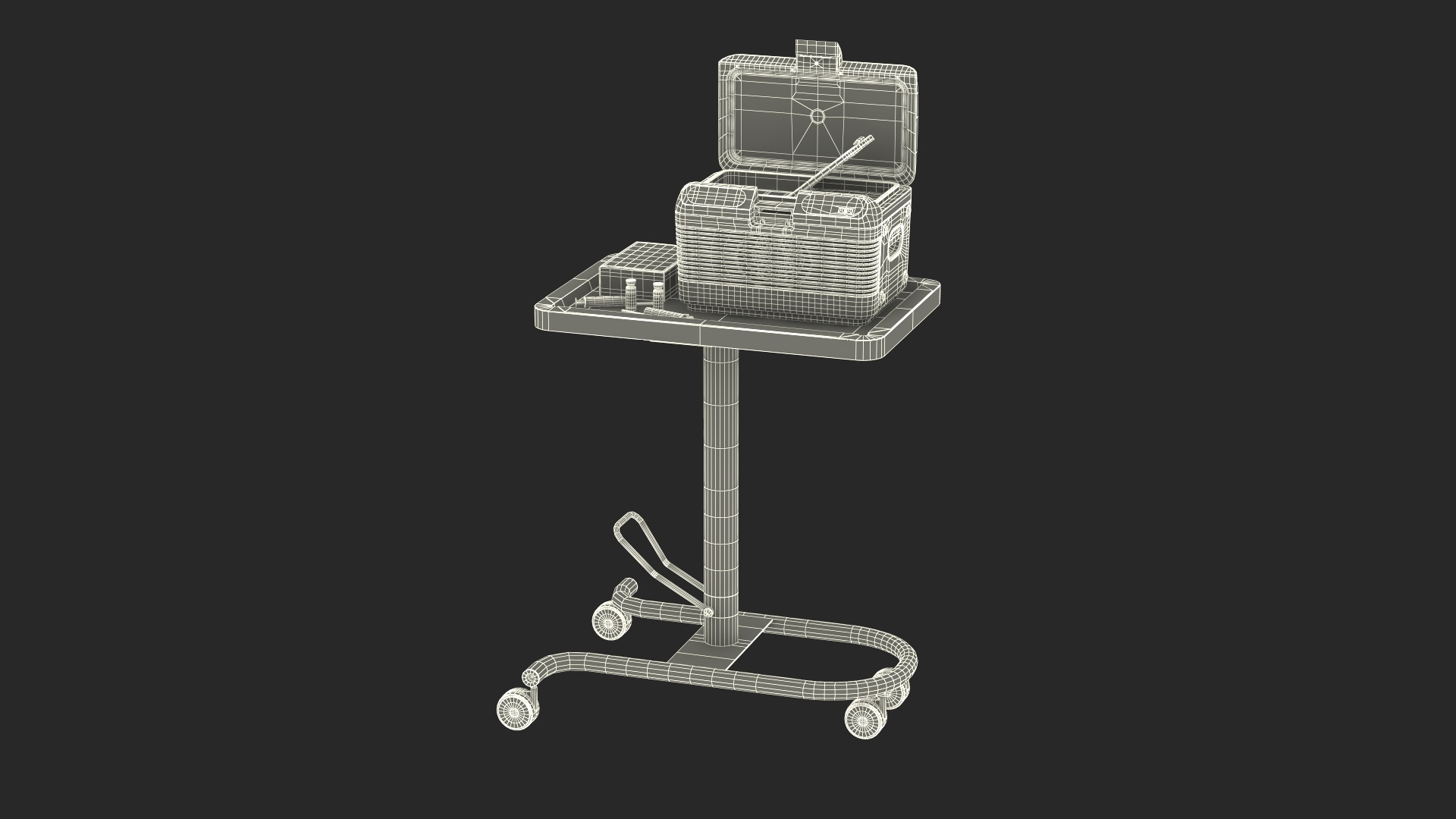 3D Labcold Portable Vaccine Carrier On Mobile Stand Model - TurboSquid ...
