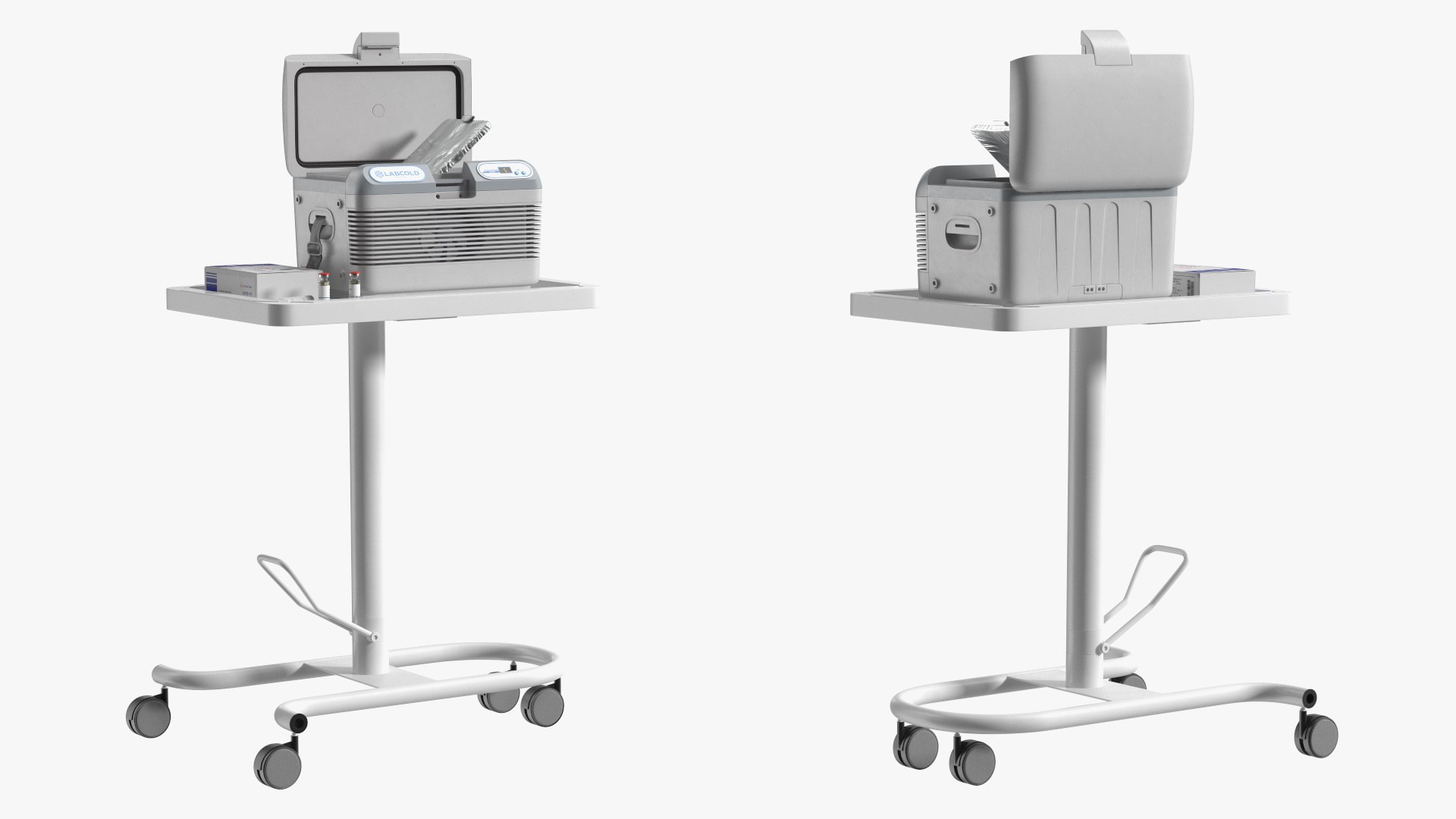 3D Labcold Portable Vaccine Carrier On Mobile Stand Model - TurboSquid ...