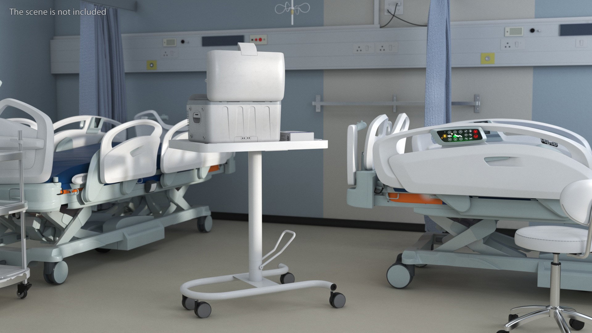 3D Labcold Portable Vaccine Carrier On Mobile Stand Model - TurboSquid ...