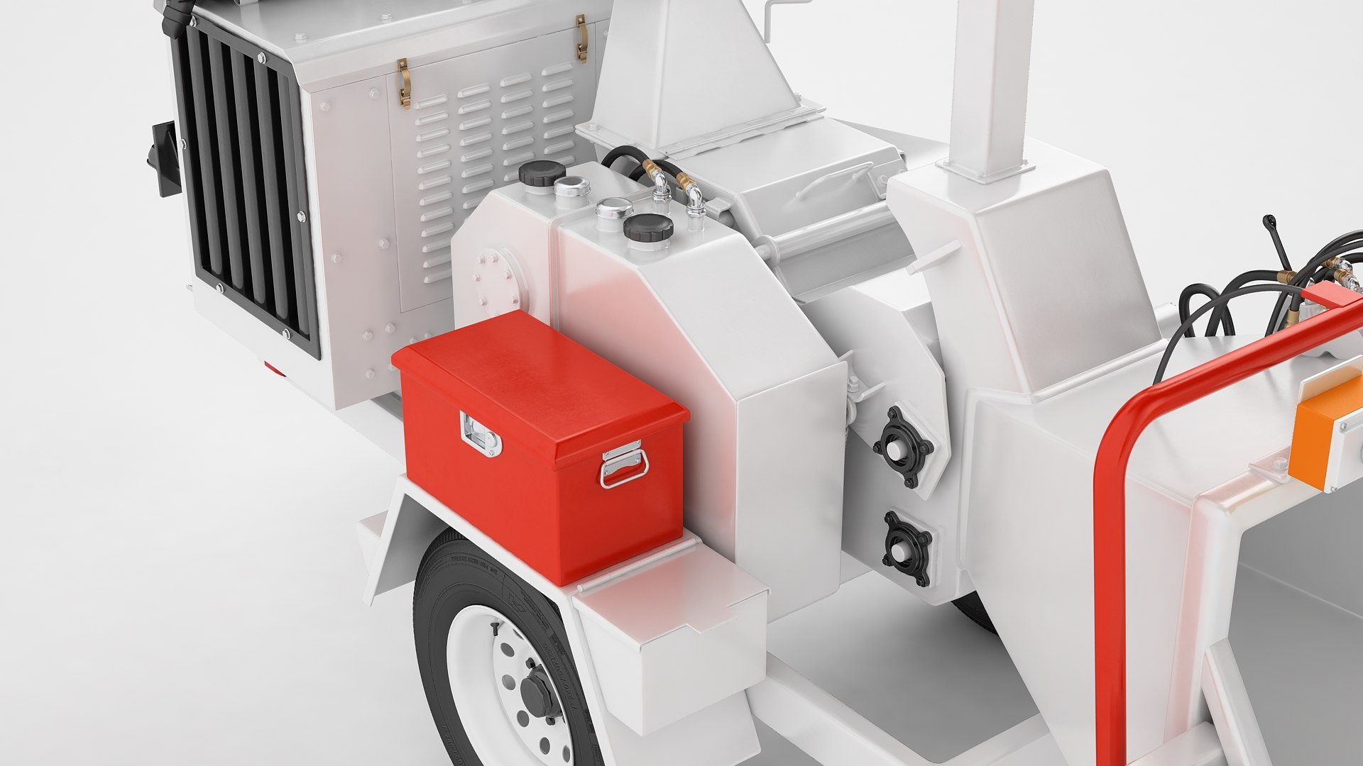 3D Auto Feed Brush Chipper 04 - TurboSquid 1790404