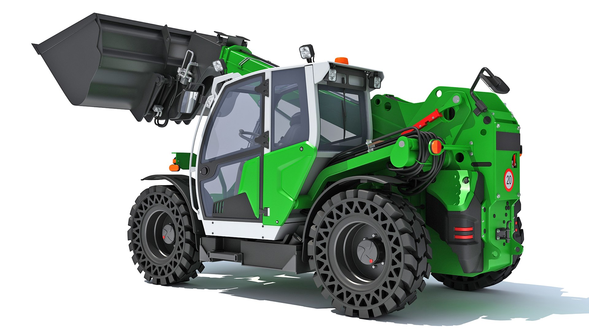 Telescopic Telehandler Forklift Model - TurboSquid 2428337