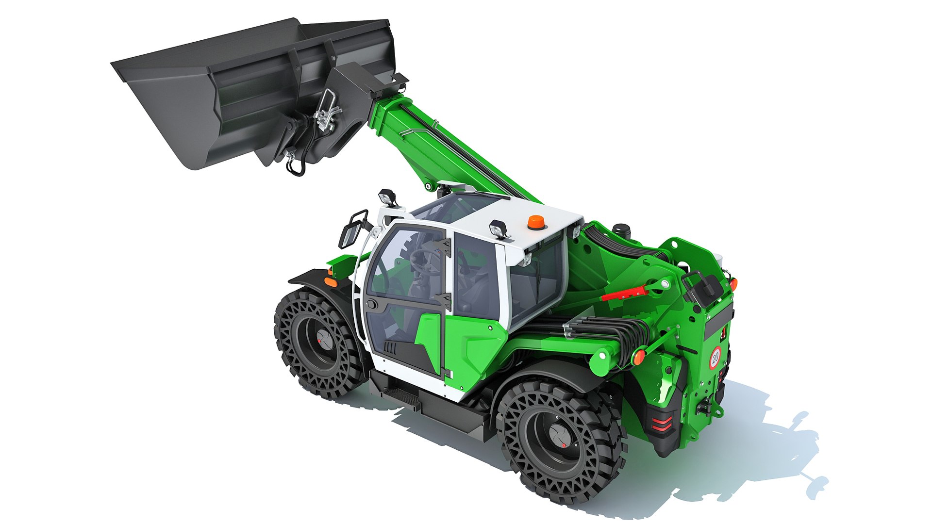 Telescopic Telehandler Forklift Model - TurboSquid 2428337