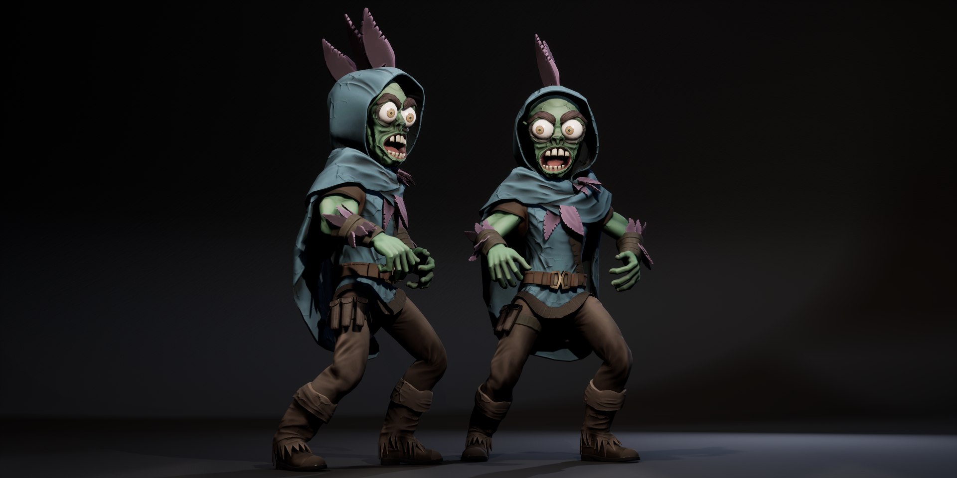 Stylized Male Zombie 1 3D - TurboSquid 2104723