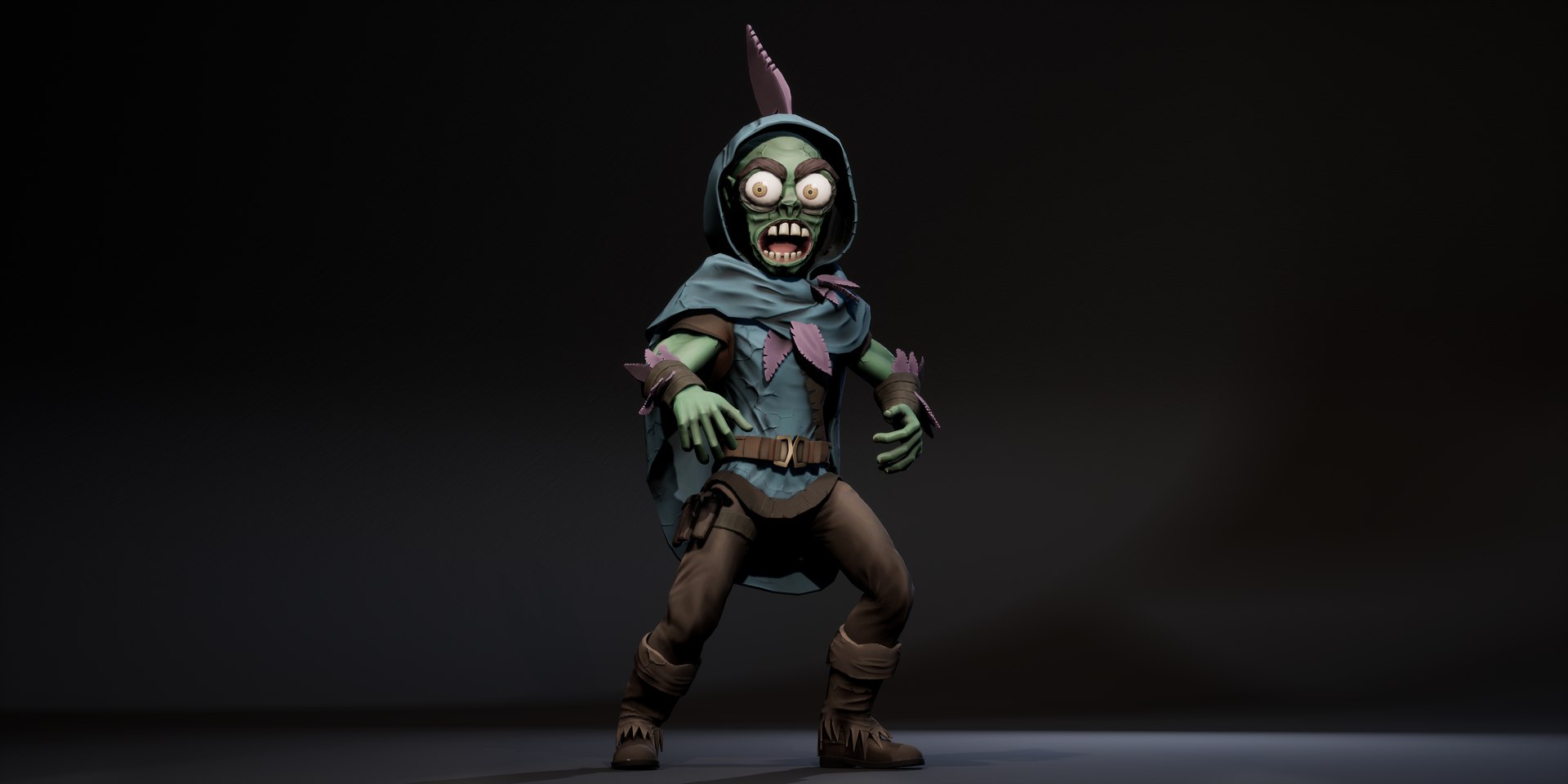 Stylized Male Zombie 1 3D - TurboSquid 2104723