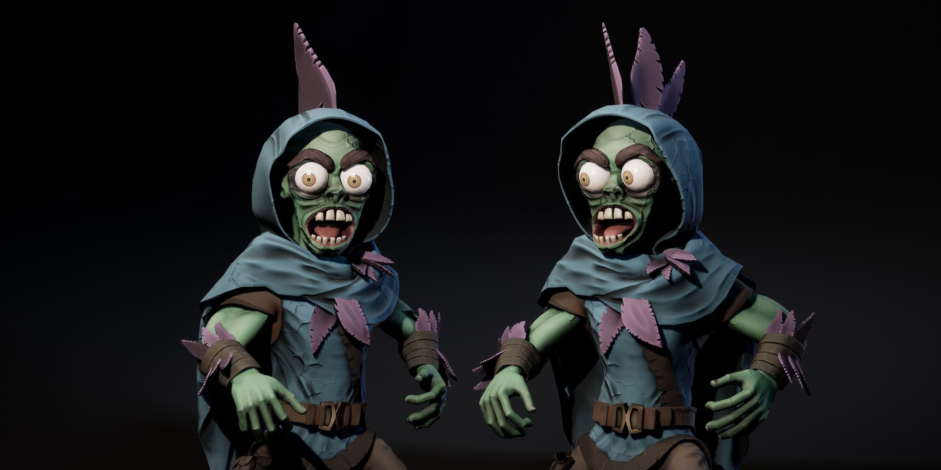 Stylized Male Zombie 1 3D - TurboSquid 2104723