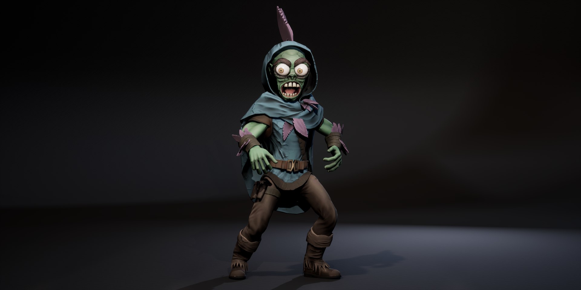 Stylized Male Zombie 1 3D - TurboSquid 2104723