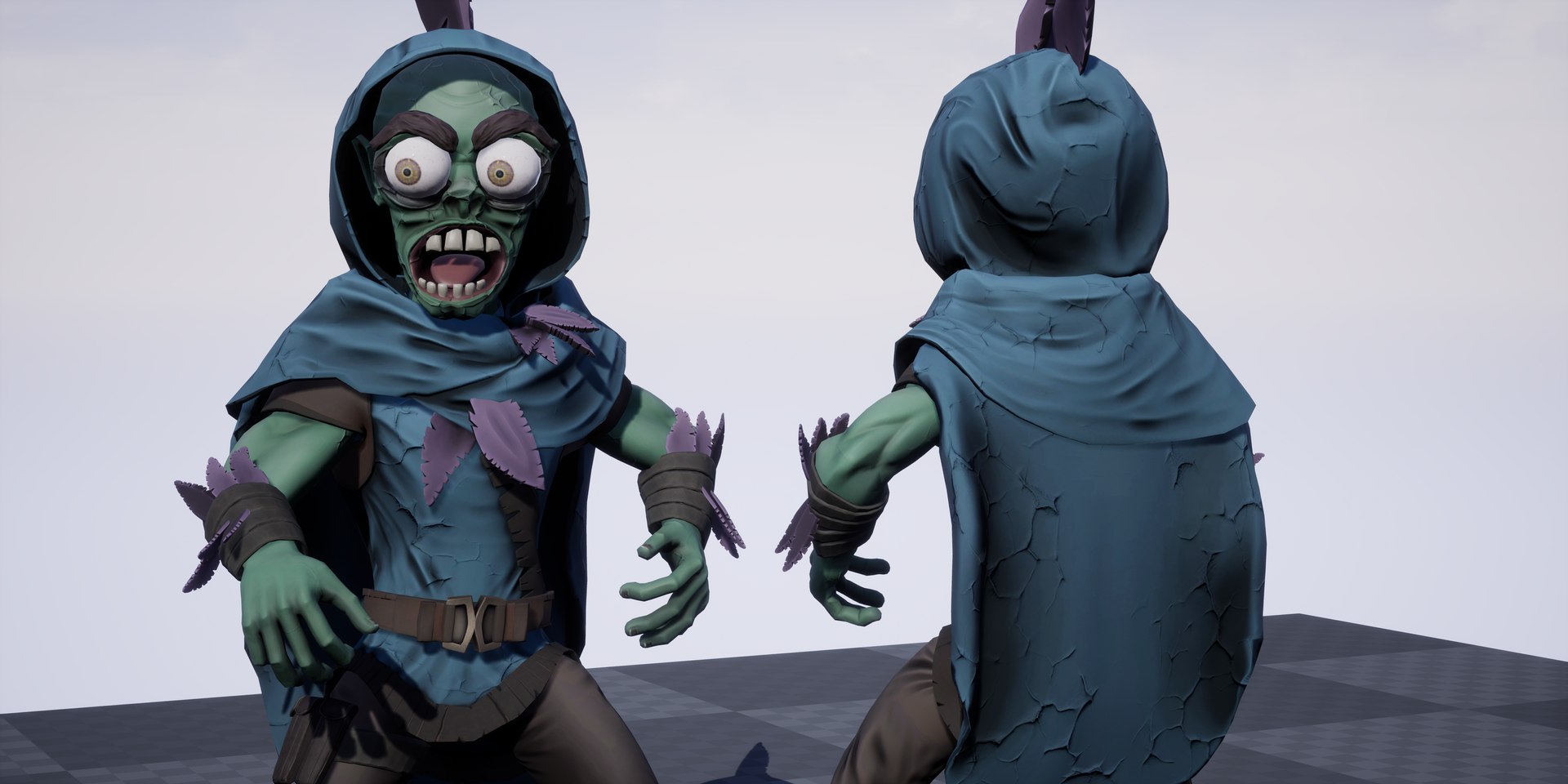 Stylized Male Zombie 1 3D - TurboSquid 2104723