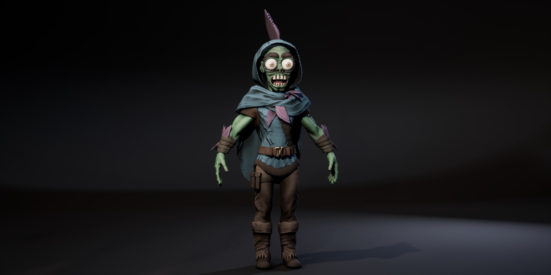 Stylized Male Zombie 1 3D - TurboSquid 2104723