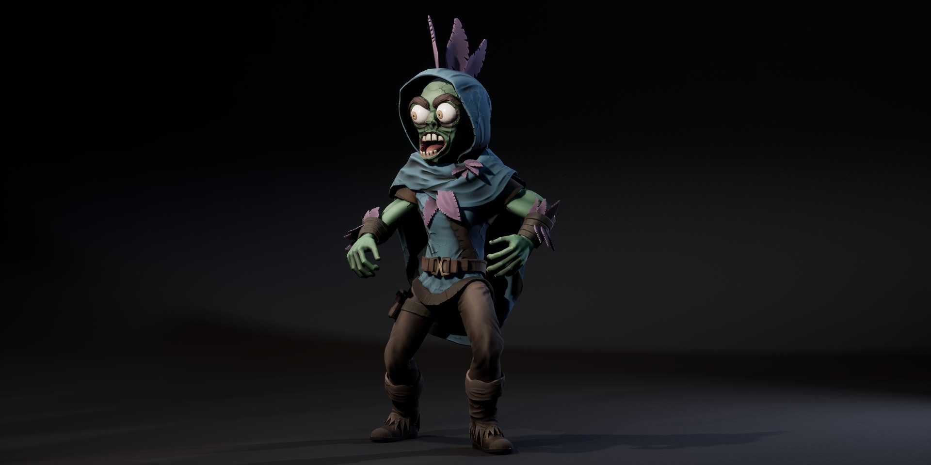 Stylized Male Zombie 1 3D - TurboSquid 2104723
