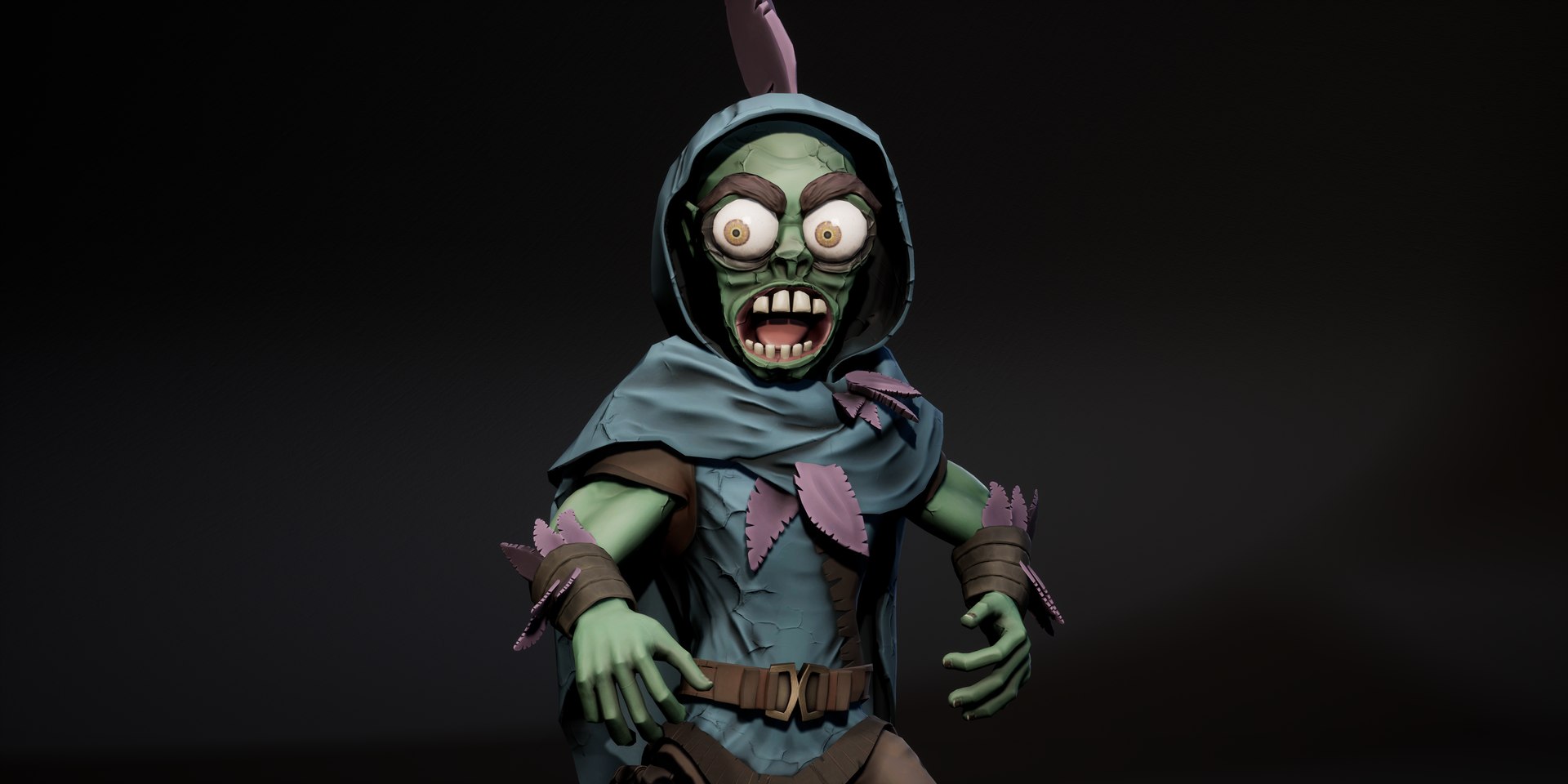 Stylized Male Zombie 1 3D - TurboSquid 2104723