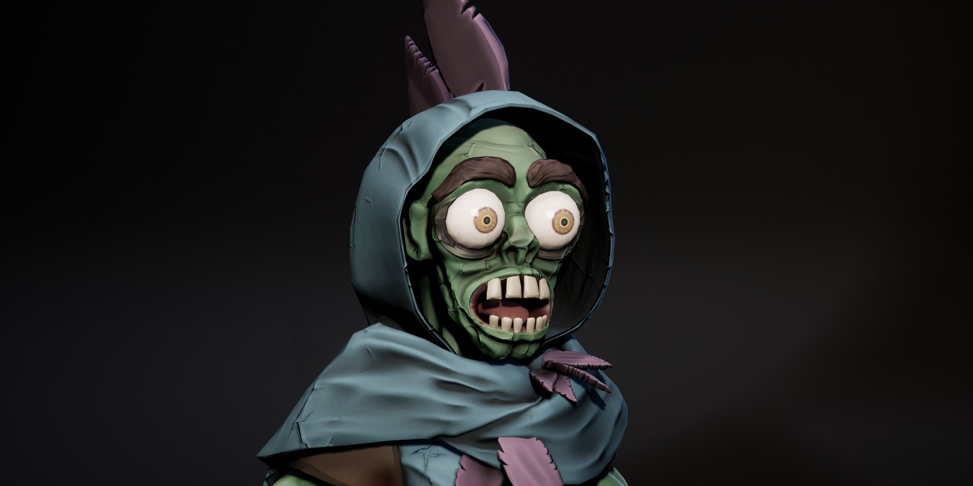 Stylized Male Zombie 1 3D - TurboSquid 2104723