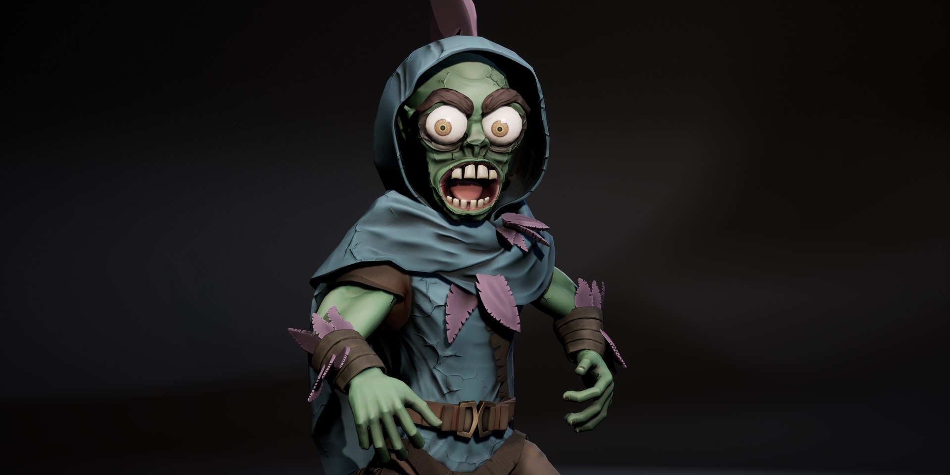 Stylized male Zombie 1 3D - TurboSquid 2104723