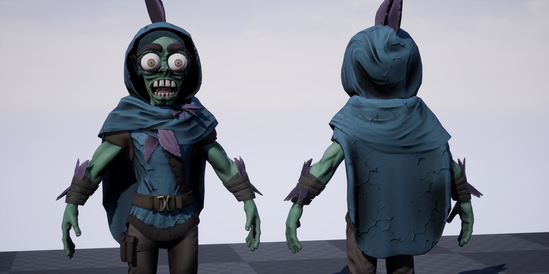 Stylized Male Zombie 1 3D - TurboSquid 2104723