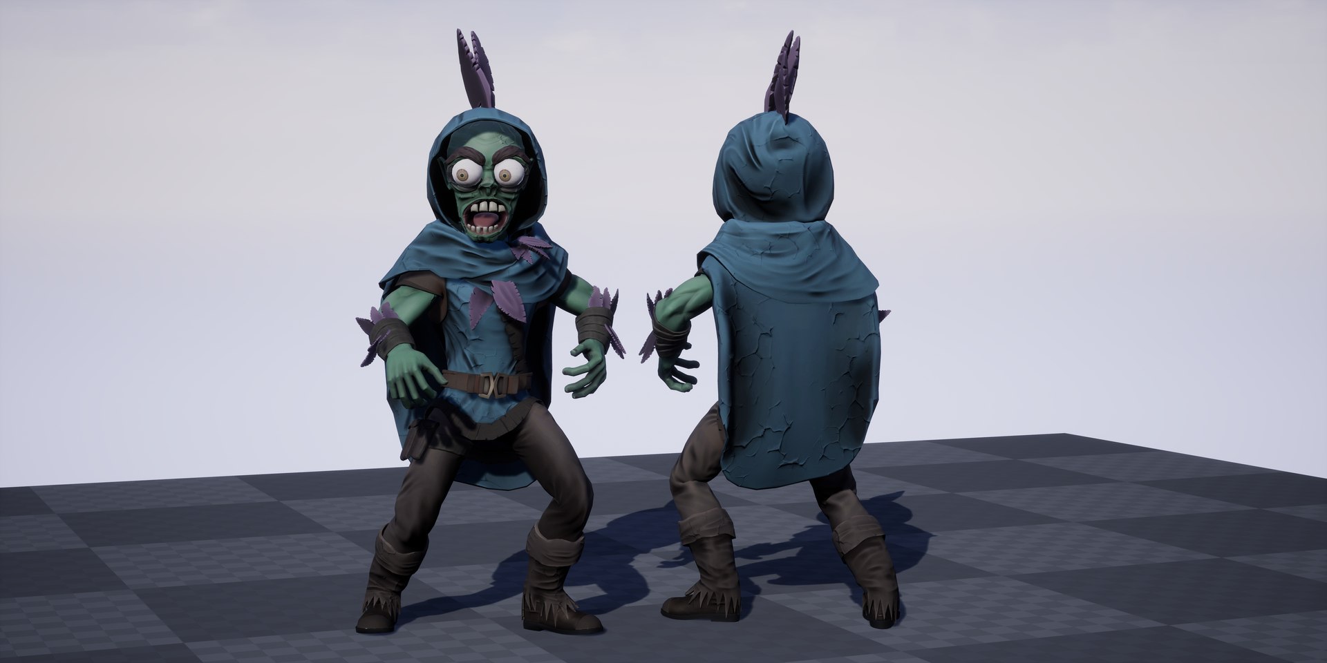 Stylized Male Zombie 1 3D - TurboSquid 2104723