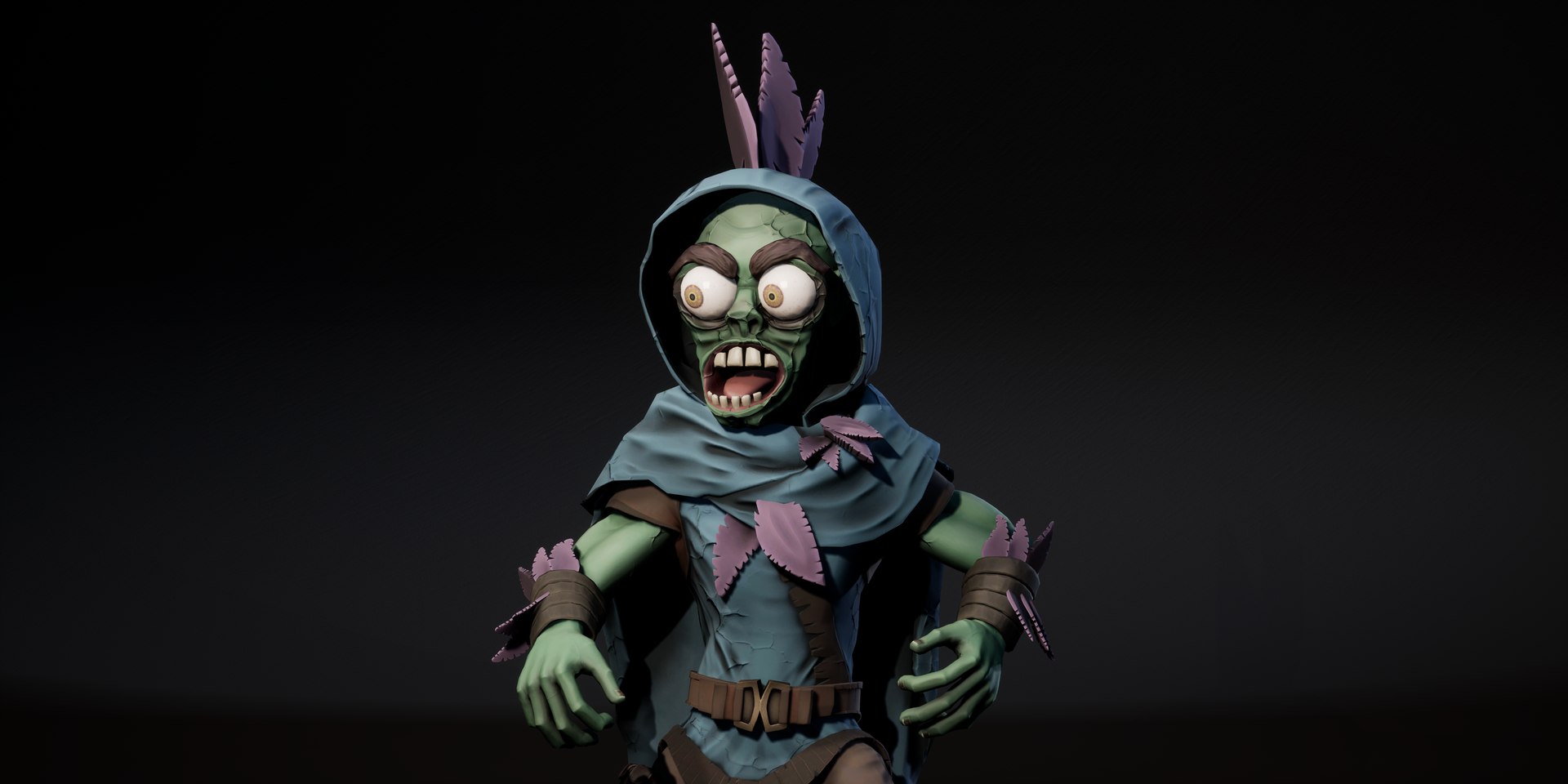 Stylized Male Zombie 1 3D - TurboSquid 2104723