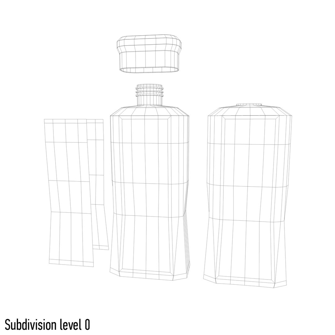 Shampoo Bottle 3D Model - TurboSquid 1292159