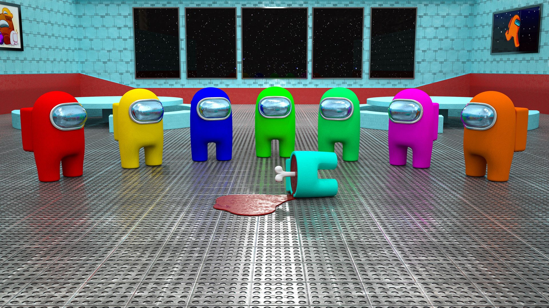 Scene Cafeteria 3D - TurboSquid 1706055
