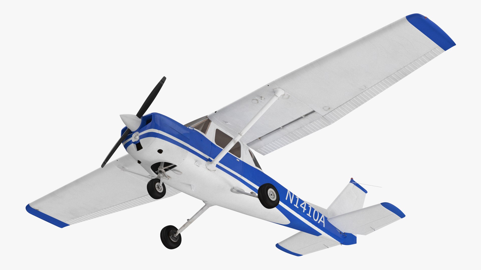 3D Single Engine Propeller Aircraft Cessna 150 Rigged - TurboSquid 2225852