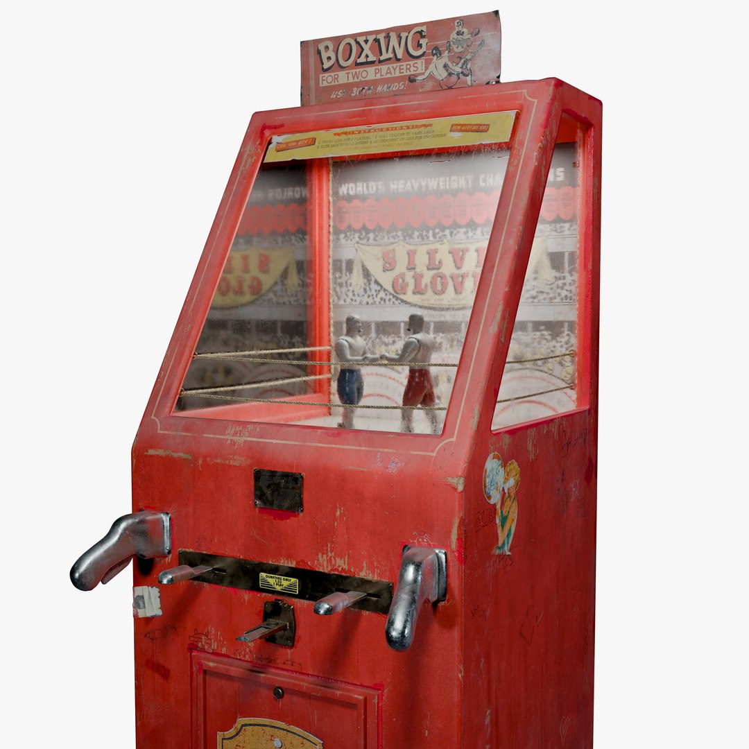 3D Vintage Arcade Boxing Machine Model - TurboSquid 2406087