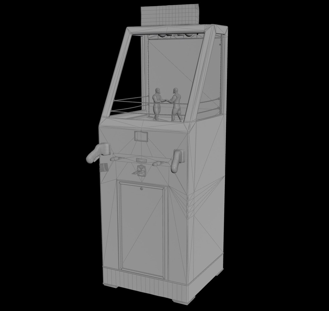 3D Vintage Arcade Boxing Machine Model - TurboSquid 2406087