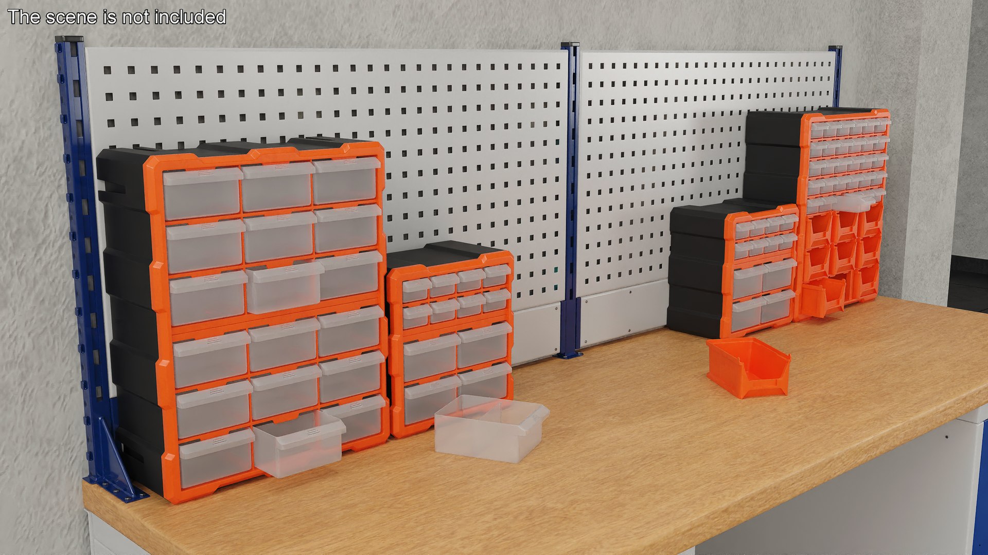 Heavy Duty Small Parts Organizer 3D Model - TurboSquid 2374661