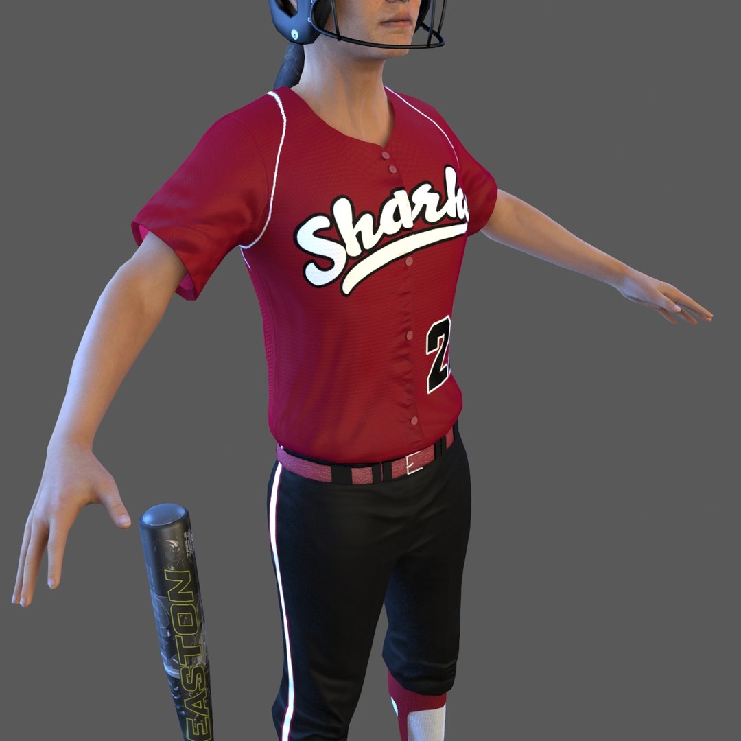 Softball 4 Bat Ball 3D Model - TurboSquid 1470700