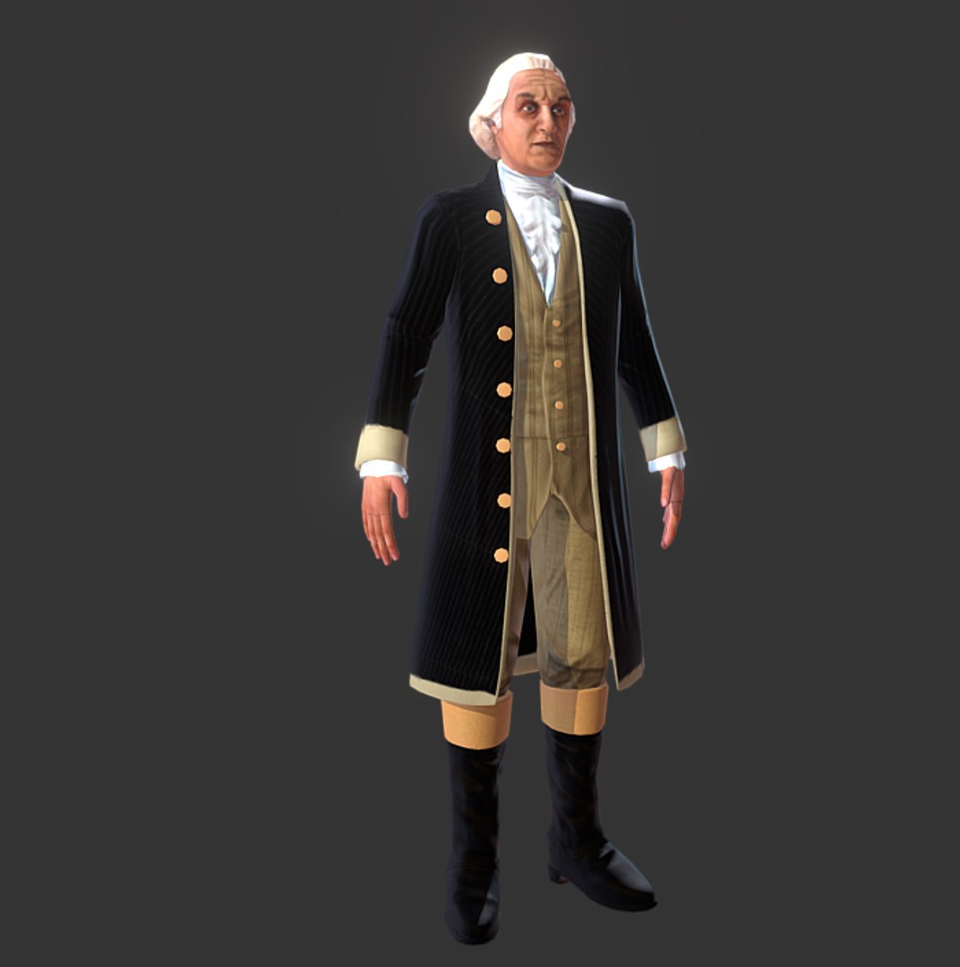George Washington 3D Model - TurboSquid 1156454