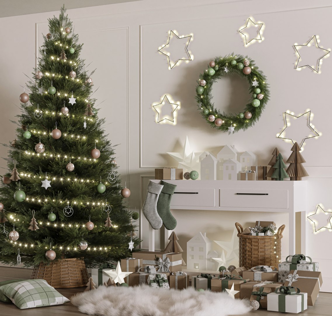 Christmas Decoration Set 01 3D - TurboSquid 2157157