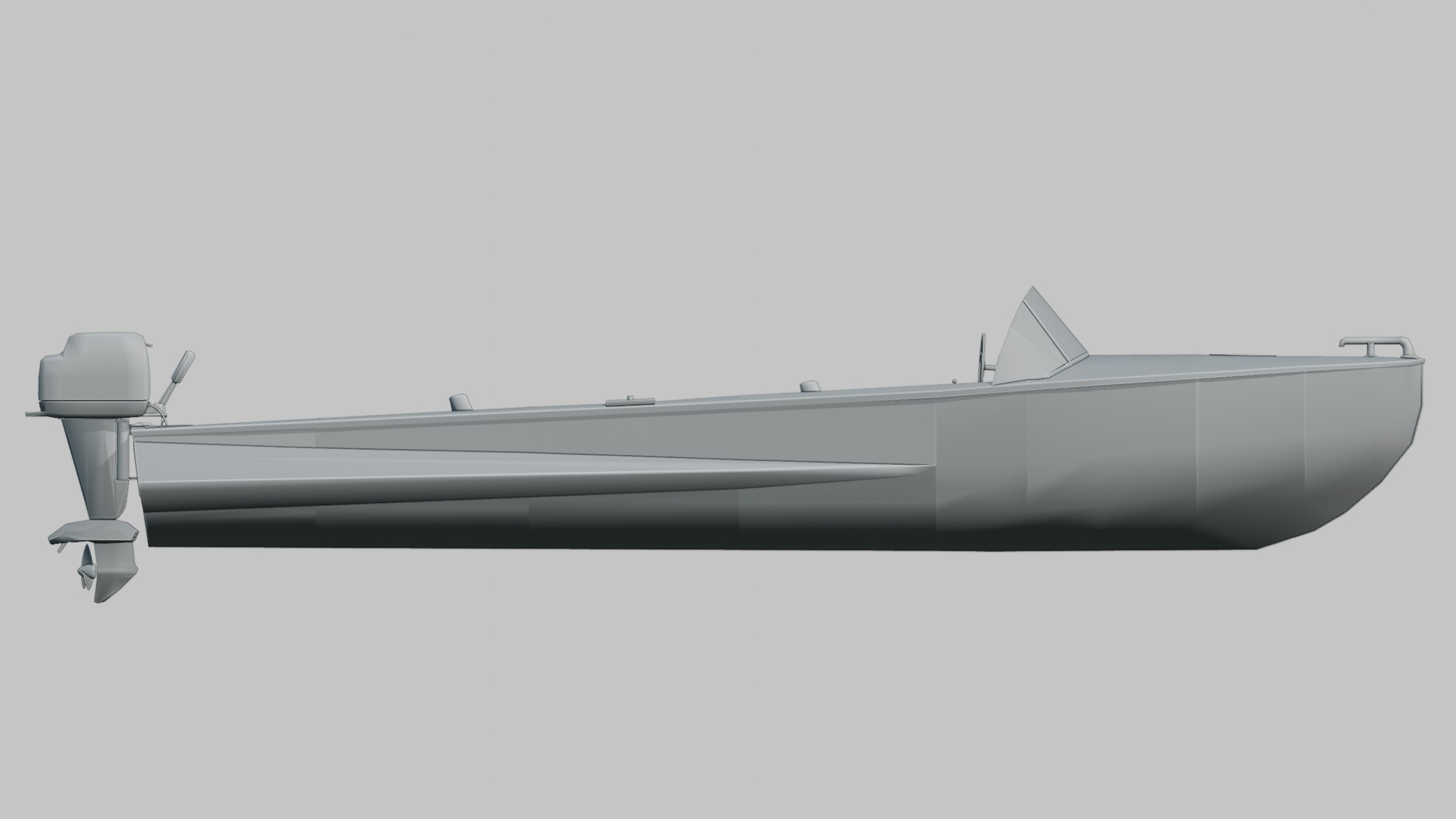 3D Five-Meter Motor Boat In Two Versions Model - TurboSquid 2200635