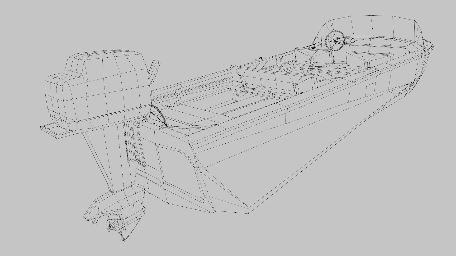 3D Five-Meter Motor Boat In Two Versions Model - TurboSquid 2200635