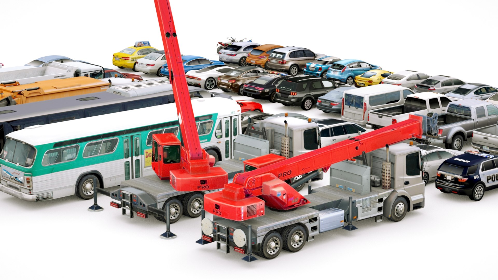 Low Poly City Generic Vehicles V01 3D Model - TurboSquid 2291362