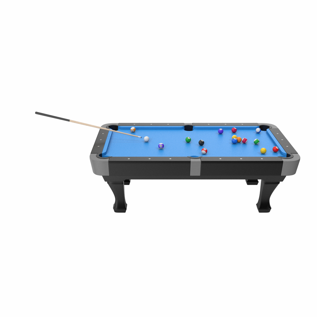 Blue Billiard Pool Table Set 3D Model - TurboSquid 2188398