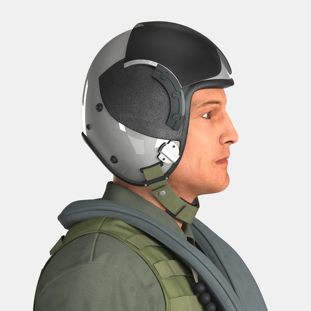 3d Model Military Jet Fighter Pilot