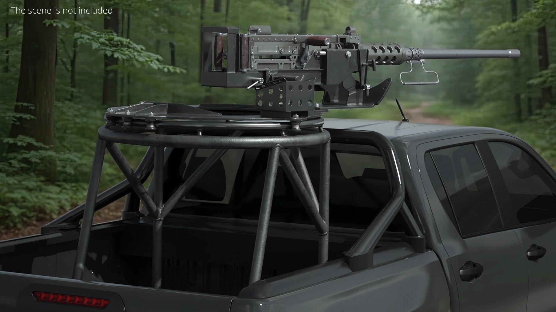 Vehicle Mounted Heavy Machine Gun Turret 3D Model - TurboSquid 2450976