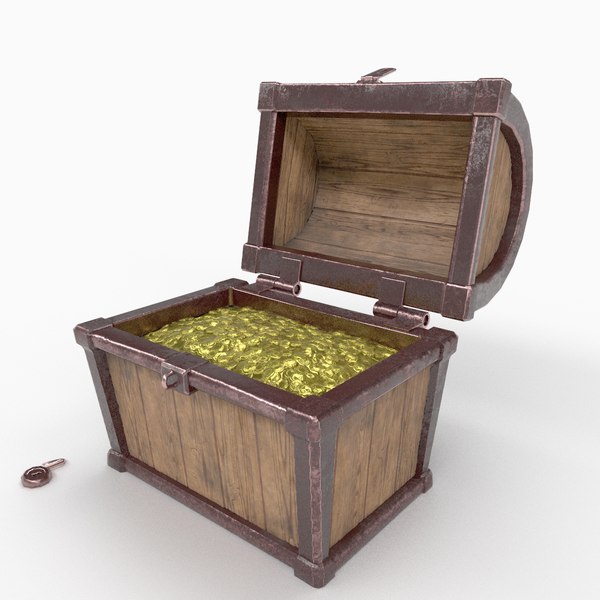 3D chest wooden - TurboSquid 1680290