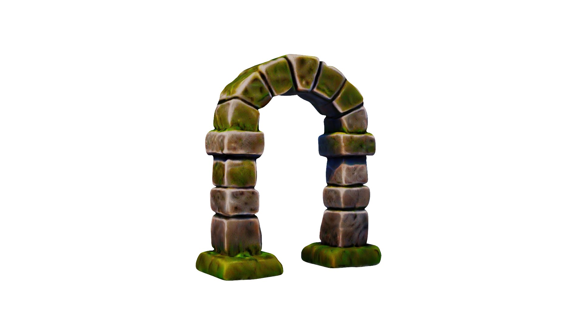 3D Ancient Stone Archway Model - TurboSquid 2221436